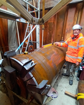 Barber Grove - large diameter pipe ram | GP Friel Ltd